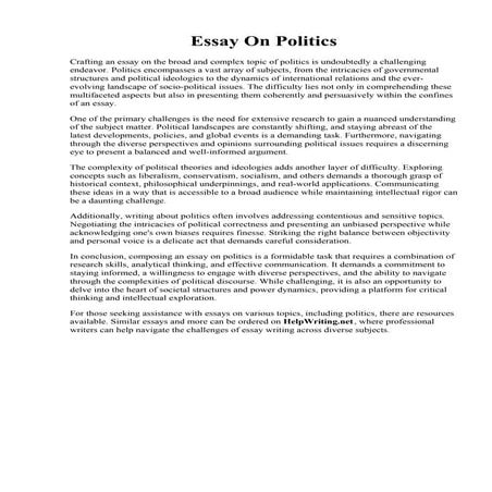 Essay On Politics.pdf