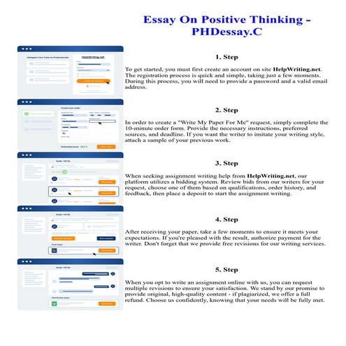 Essay On Positive Thinking - PHDessay.C | PDF
