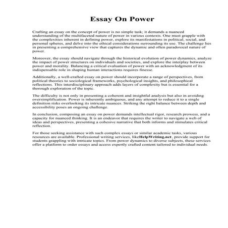 Essay On Power.pdf
