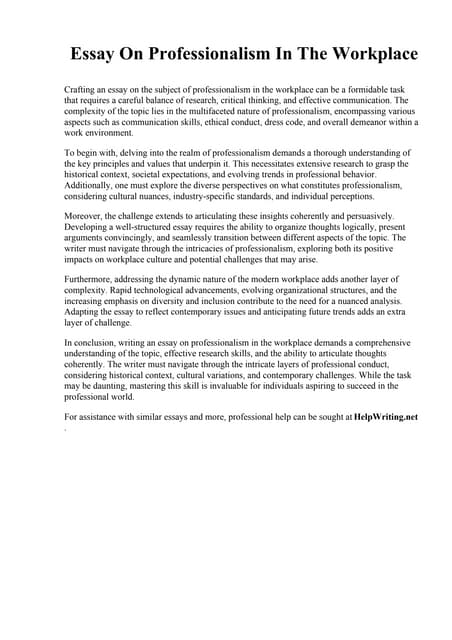 Essay On Work Ethic.pdf