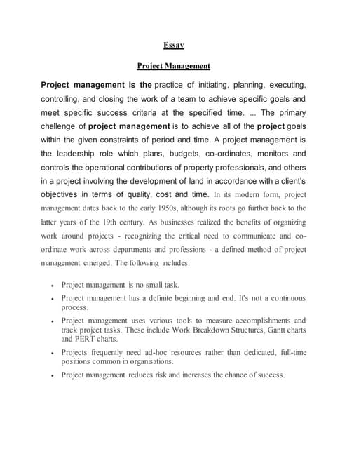 Role and Responsibilities of Project Manager | PPT