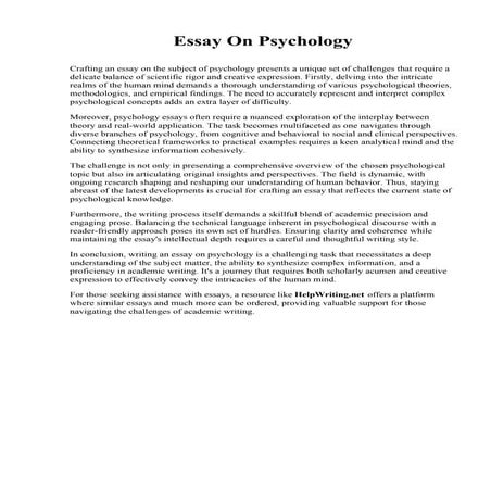 Essay On Psychology.pdf