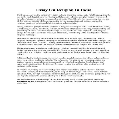 Essay On Religion In India.pdf