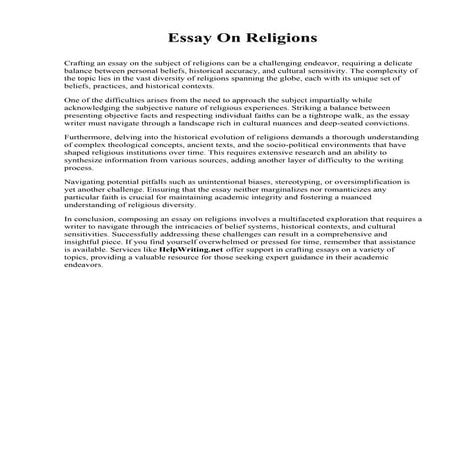 Essay On Religions.pdf