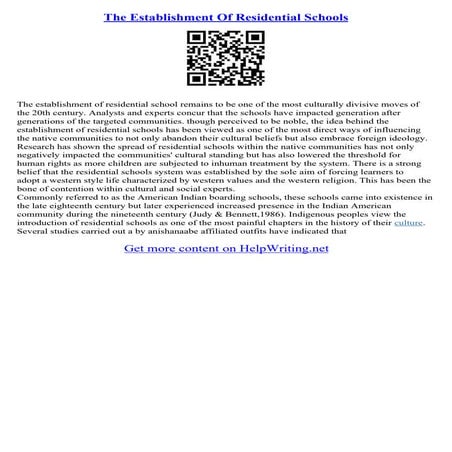 Indian Residential Schools | PPT