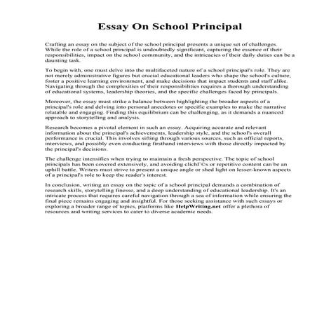 Essay On School Principal.pdf