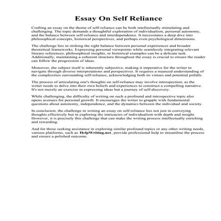 Essay On Self Reliance.pdf