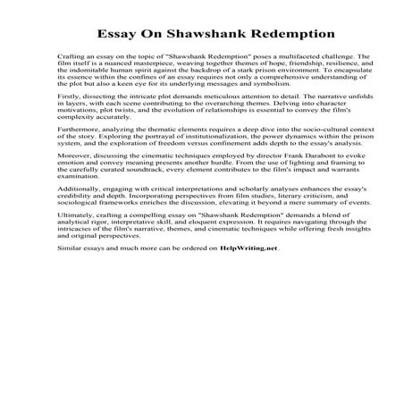 Essay On Shawshank Redemption.pdf