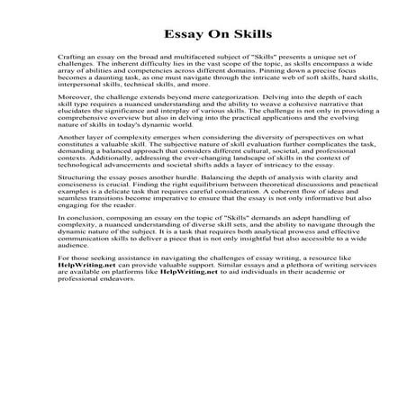Essay On Critical Thinking Skills.pdf