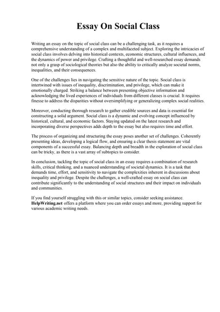 Social Class Essays.pdf