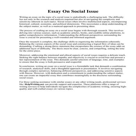 Essay On Social Issue.pdf
