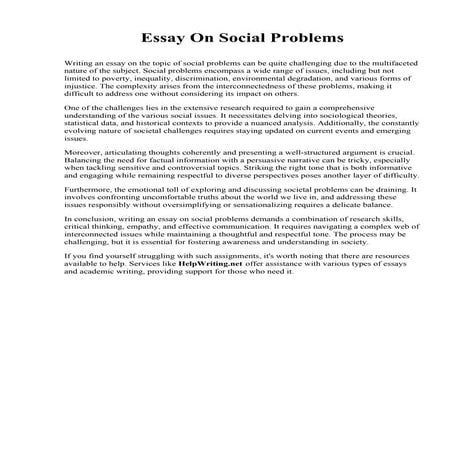 Social Problems Essay Topics.pdf