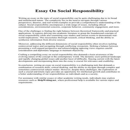 Essay On Social Responsibility.pdf