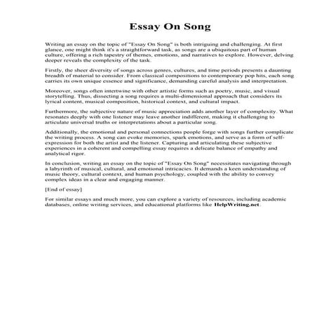 Essay On Song.pdf