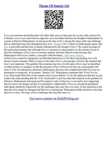 Sonnet 116 | PPT
