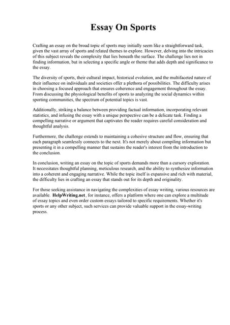 Essay On Basketball. Seattle Central College | PDF