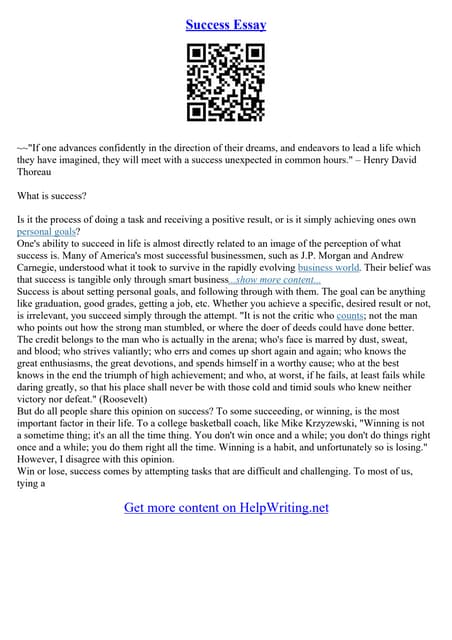 The key to success in life | PPTX | Career Advice | Careers