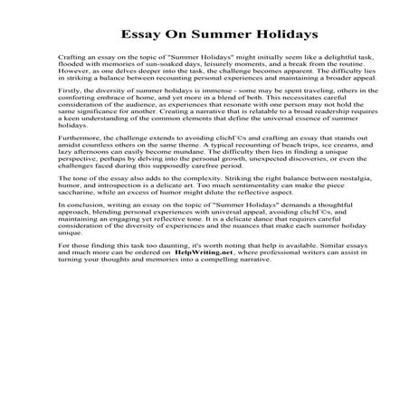 Essay On Summer Holidays.pdf