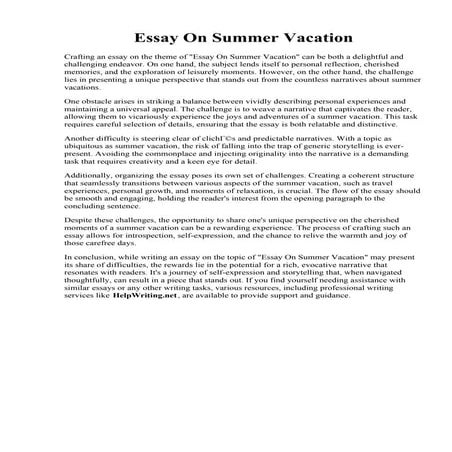 Essay On Summer Vacation.pdf