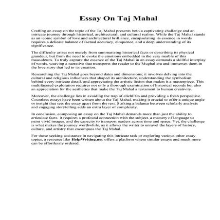 Essay On Taj Mahal.pdf