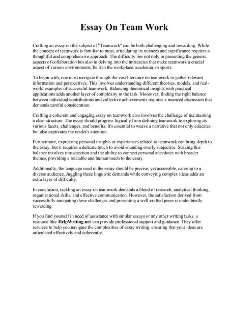 Essay Teamwork.pdf