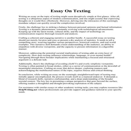 Essay On Texting.pdf