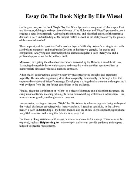 Night Elie Wiesel Essay Topics.pdf