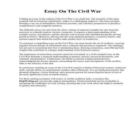 Causes Of The English Civil War Essay | PDF