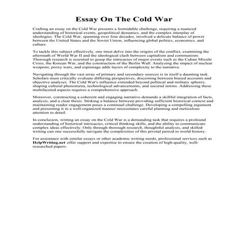 Essay On The Cold War.pdf