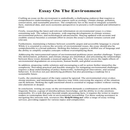 Essay On The Environment.pdf