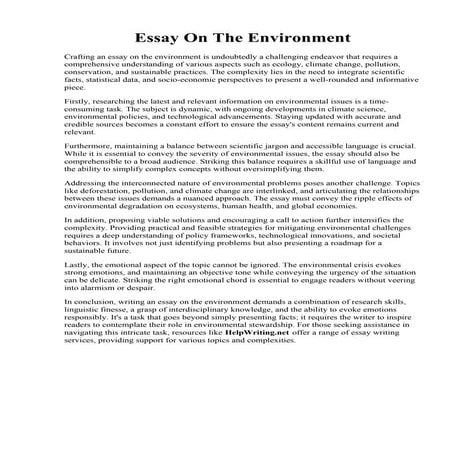 Essay On The Environment.pdf