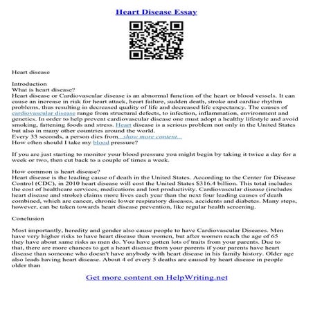 Essay On The Heart | PDF