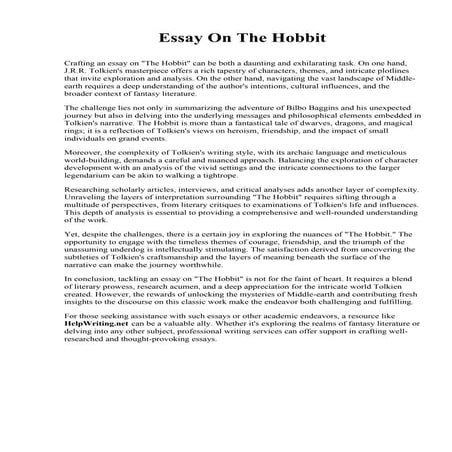 Essay On The Hobbit.pdf