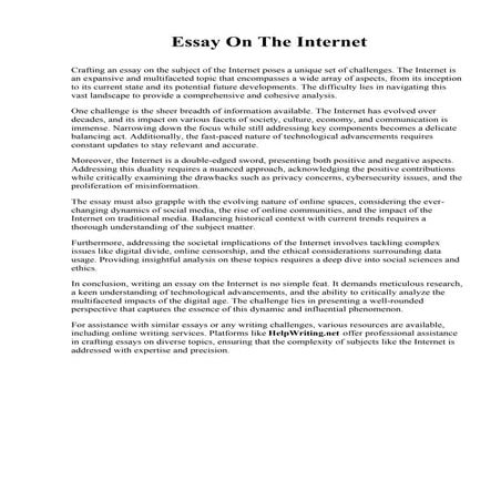 Essay On The Internet.pdf