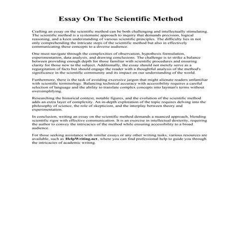 Essay On The Scientific Method.pdf