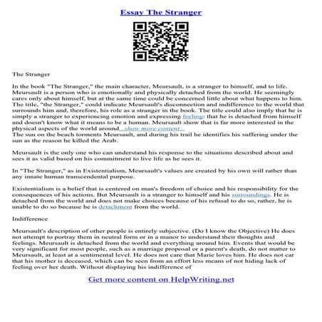 Albert Camus The Stranger Essay.pdf