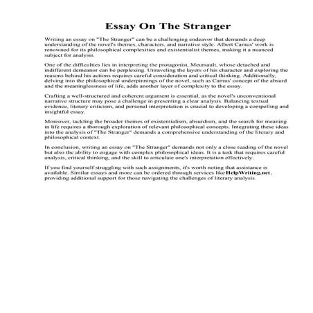 Essay On The Stranger.pdf
