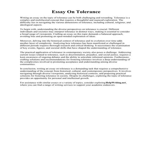 Essay On Tolerance.pdf