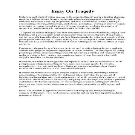 Essay On Tragedy.pdf