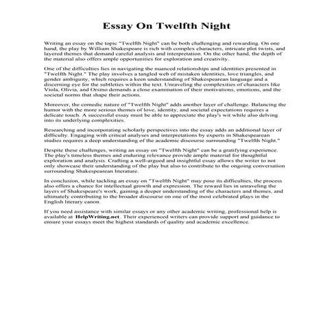 Essay On Twelfth Night.pdf
