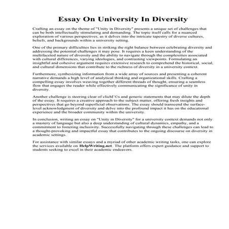 Essay On University In Diversity.pdf