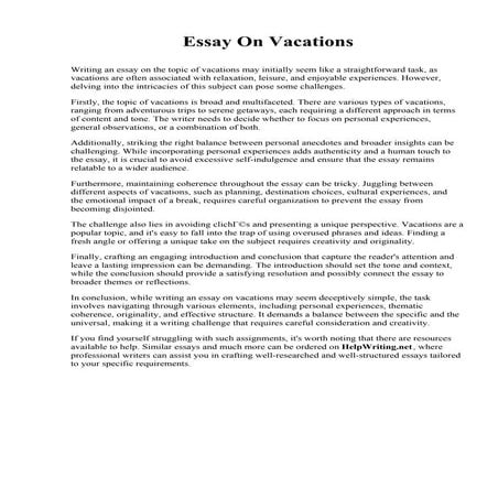 Essay On Vacations.pdf