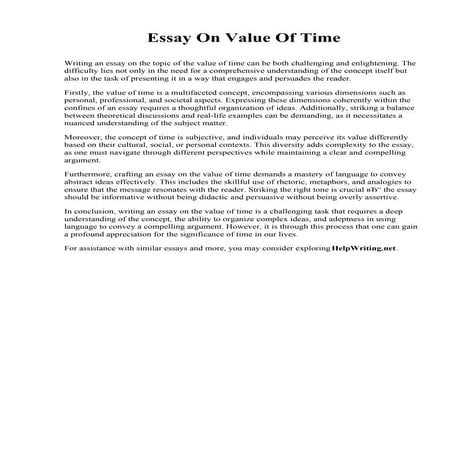 Essay On Importance Of Time.pdf