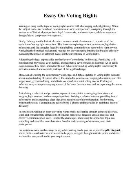 The Importance Of Voting Essay.pdf