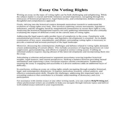 Essay On Voting Rights.pdf