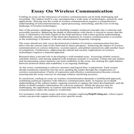 Essay On Wireless Communication.pdf
