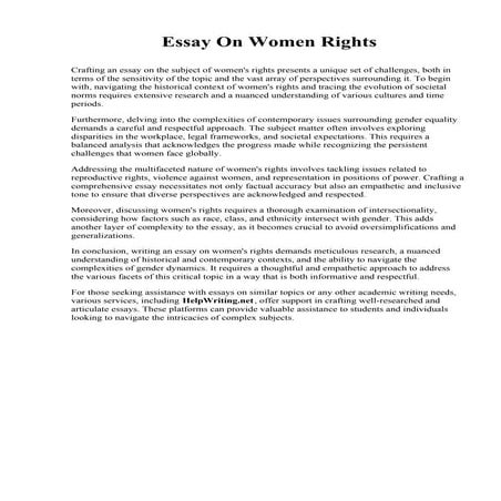 Essay On Women Rights.pdf
