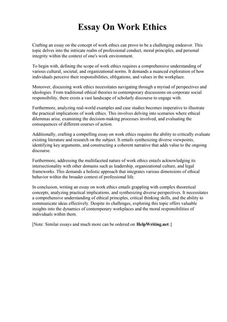 Work Ethics Essay.pdf