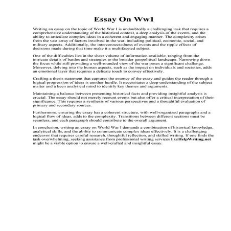 Essay On Ww1.pdf