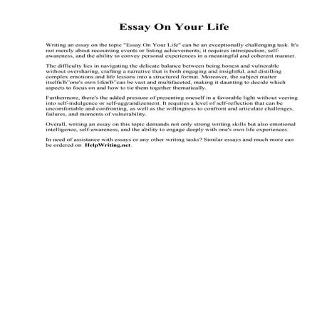 Essay On Your Life.pdf